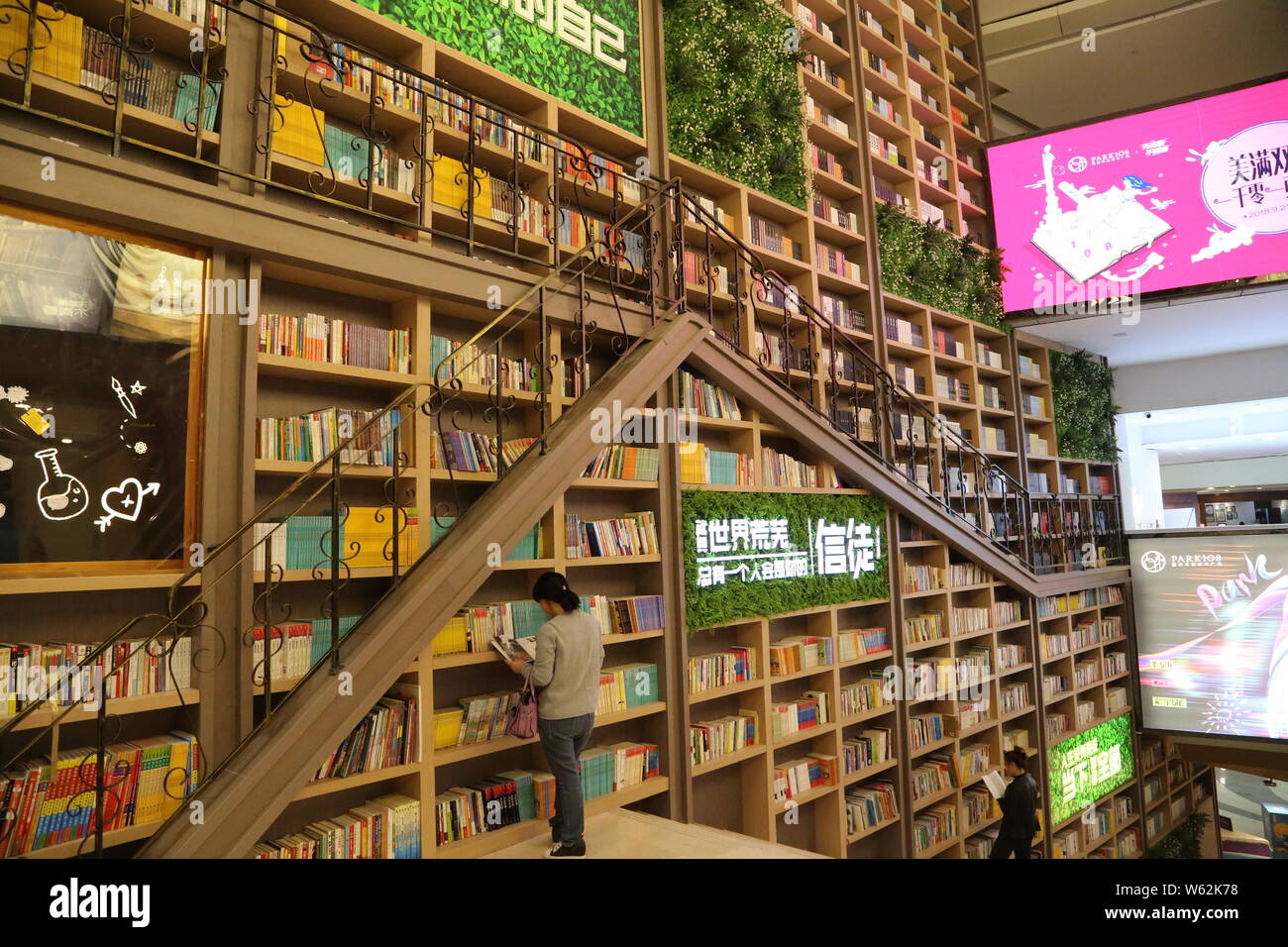 Tall book shelves hi-res stock photography and images - Alamy