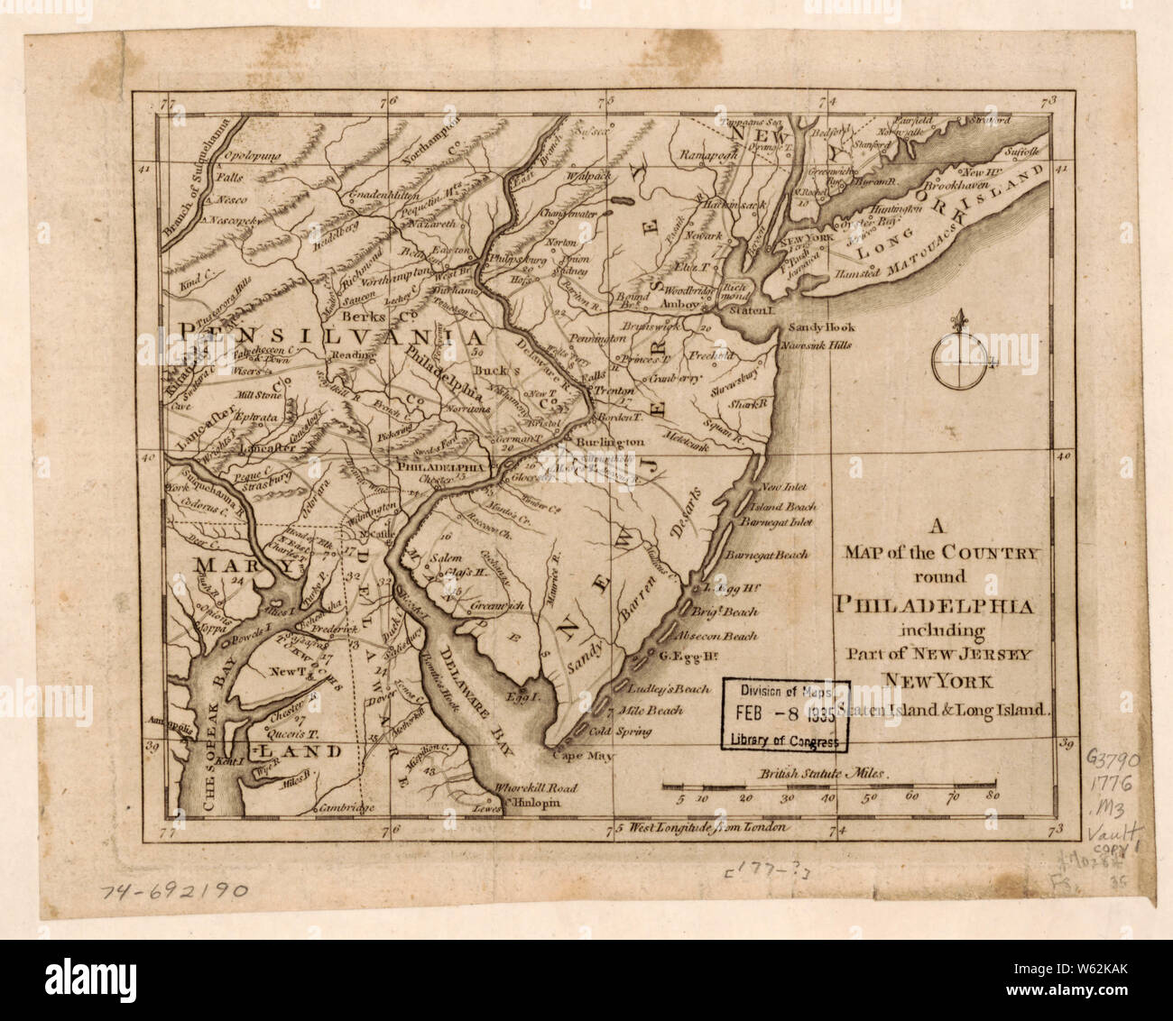 Revolutionary war new jersey map hi-res stock photography and images ...
