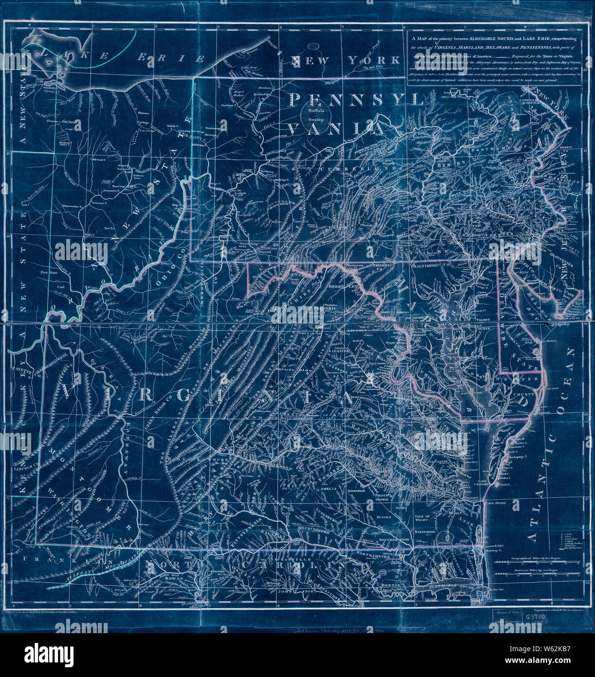 Map of virginia 1750 hi-res stock photography and images - Alamy