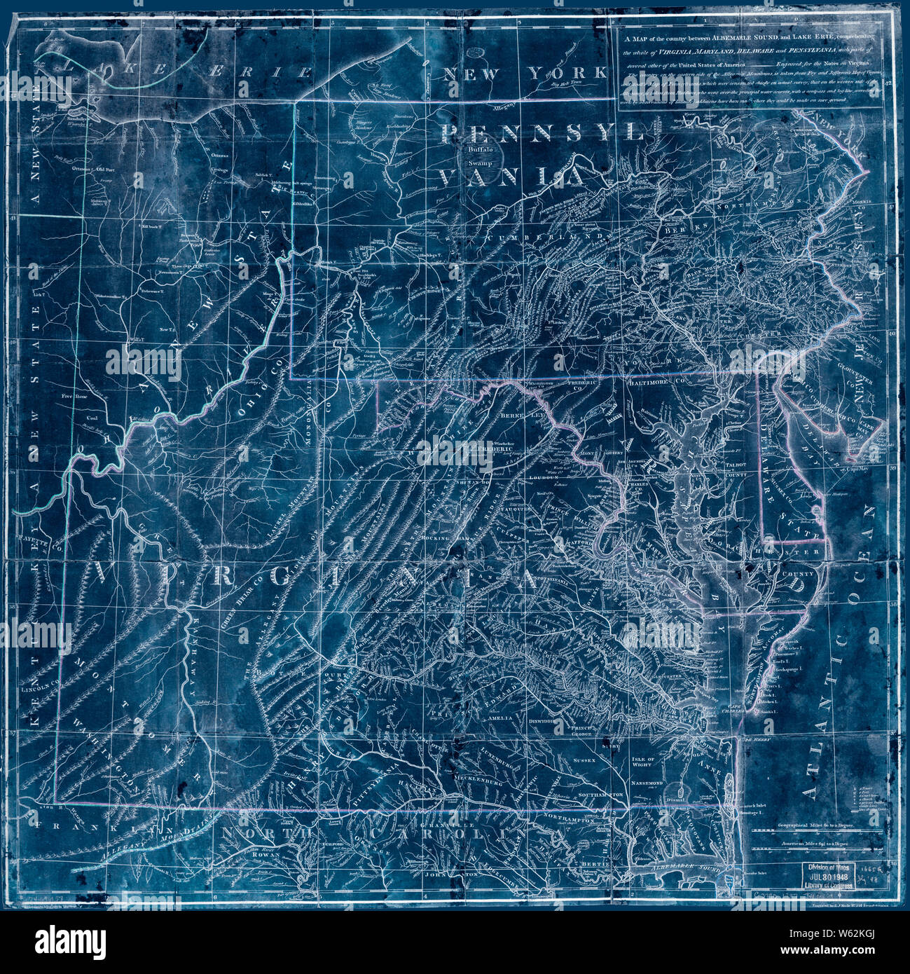 Map of virginia 1750 hi-res stock photography and images - Alamy