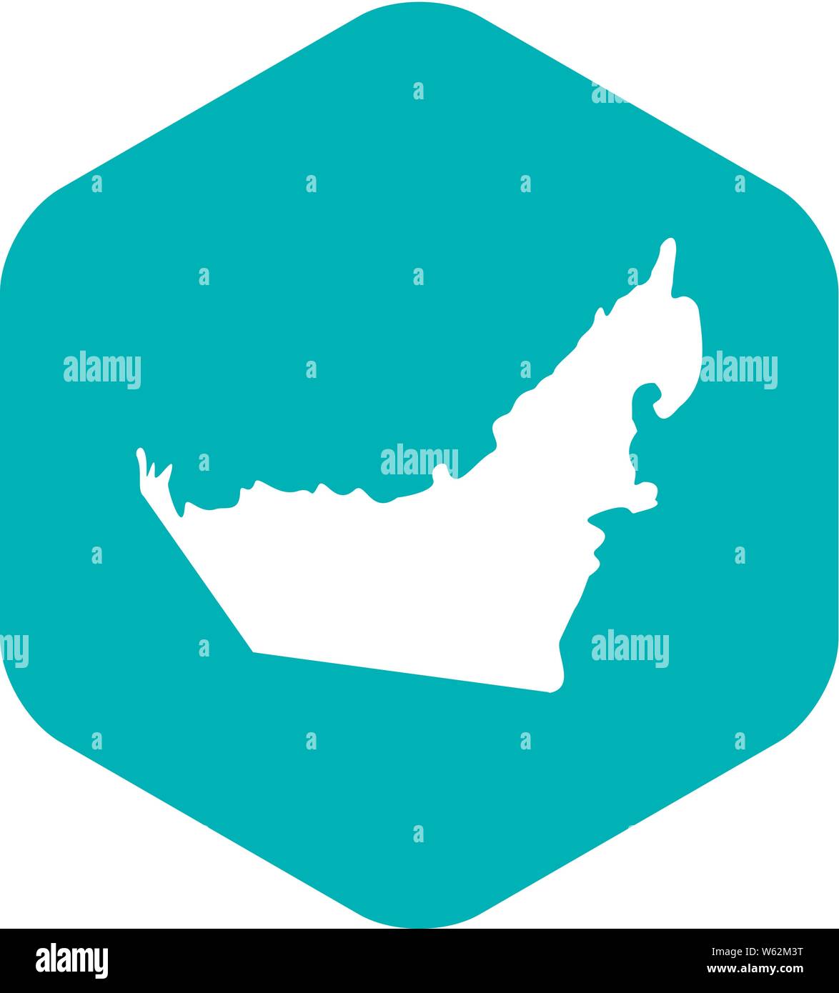 United Arab Emirates map icon, simple style Stock Vector Image & Art ...