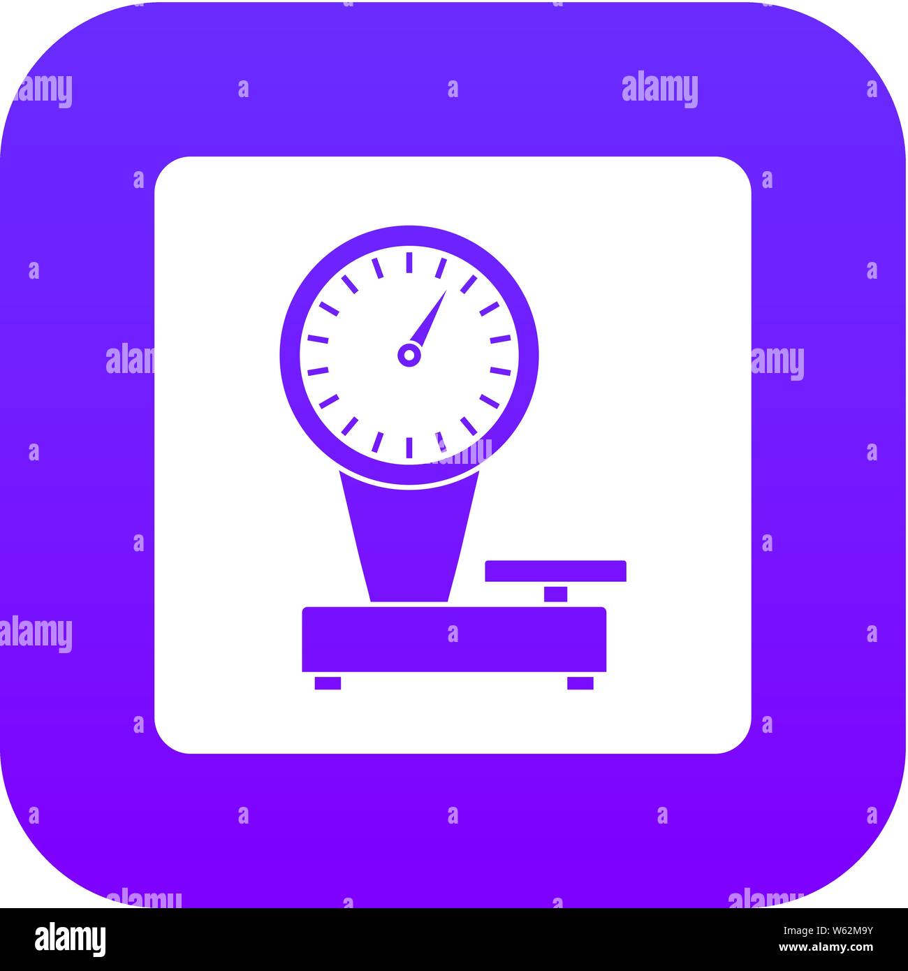 Weight scale icon digital purple Stock Vector Image & Art - Alamy