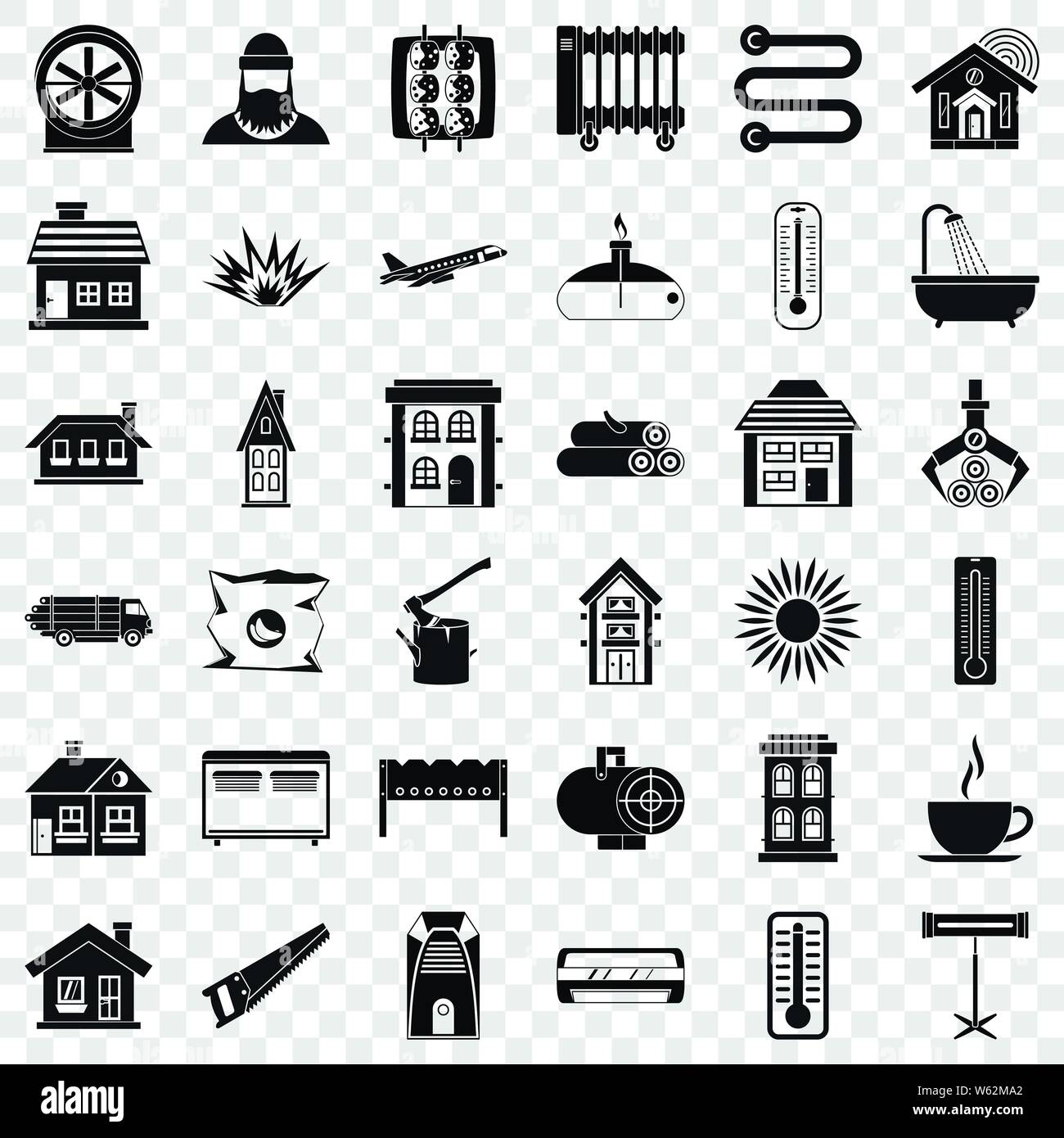 Warm fire winter window Stock Vector Images - Alamy