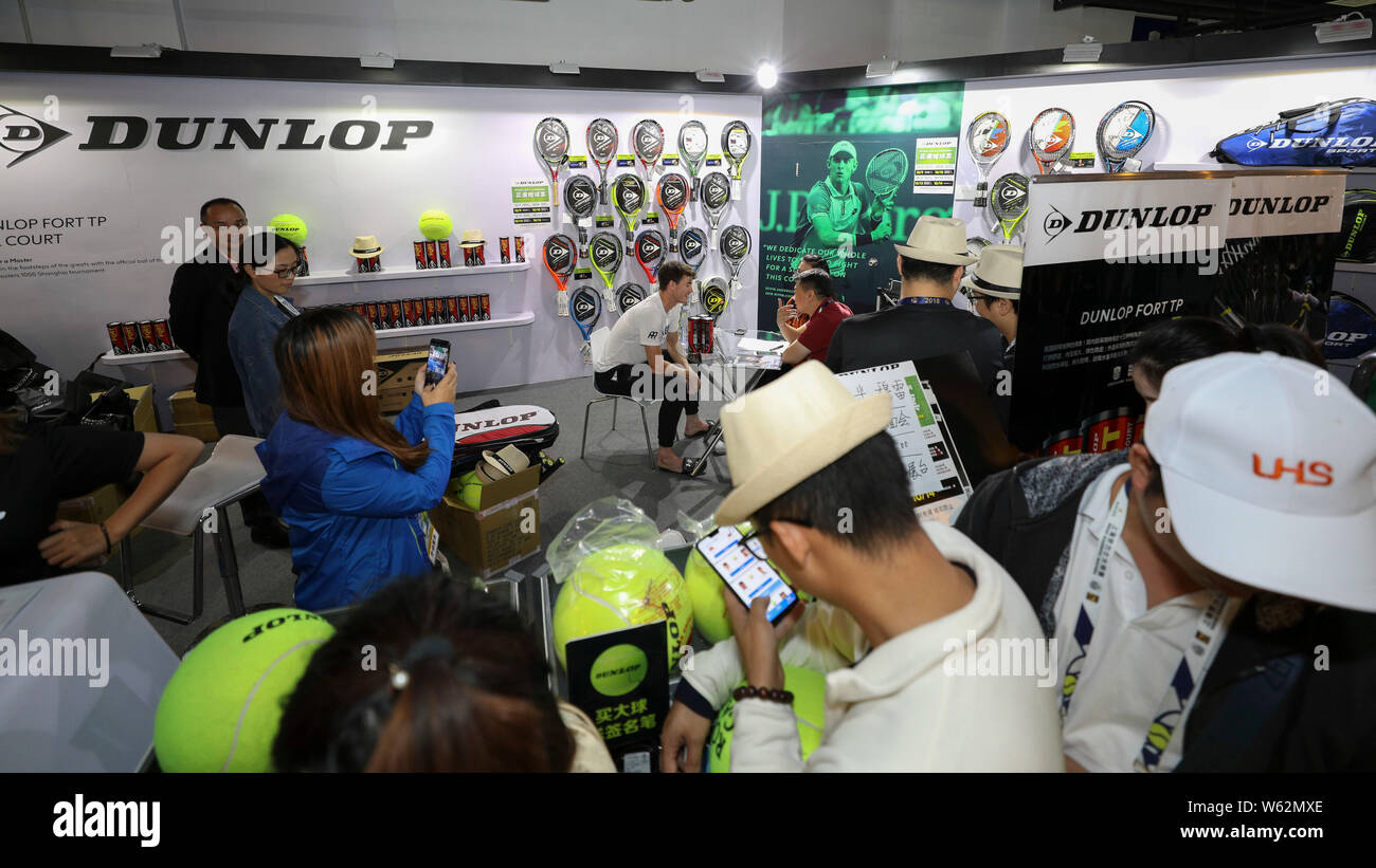 British professional tennis player Jamie Robert Murray attends a ...