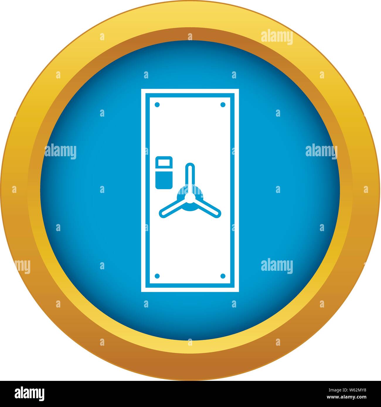Safe door icon blue vector isolated Stock Vector Image & Art - Alamy