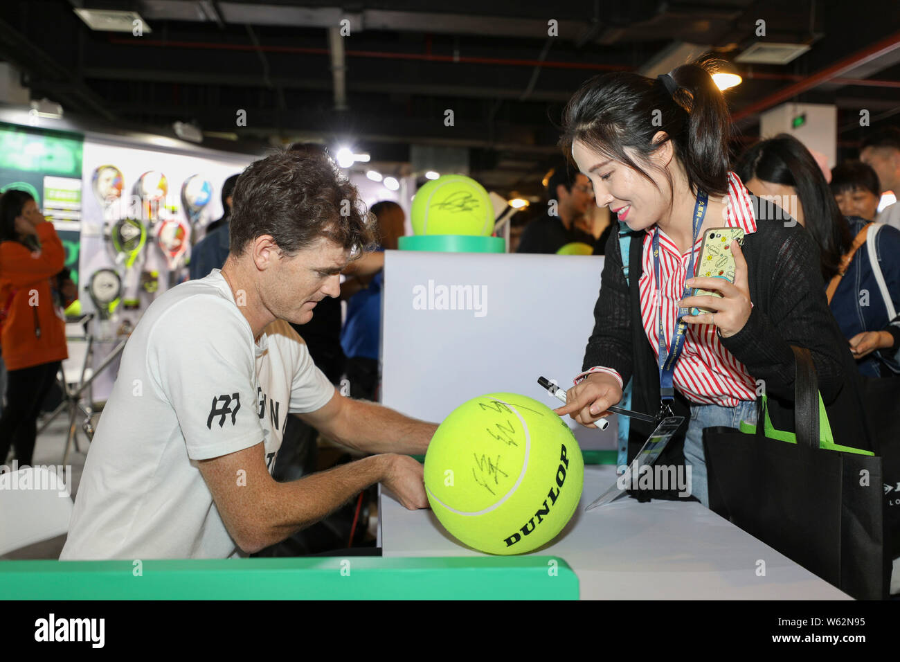 British professional tennis player Jamie Robert Murray attends a ...