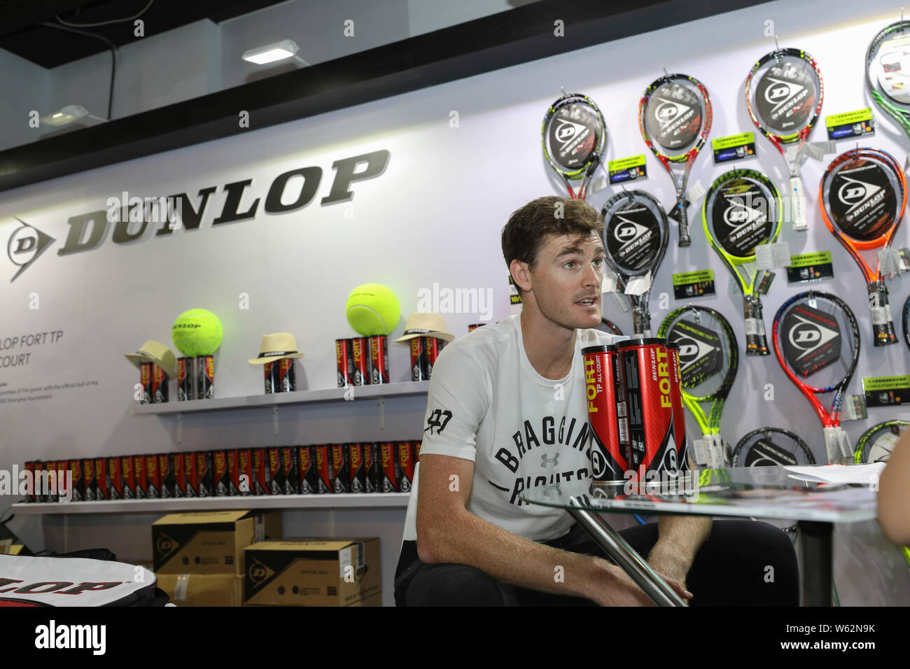 British professional tennis player Jamie Robert Murray attends a ...