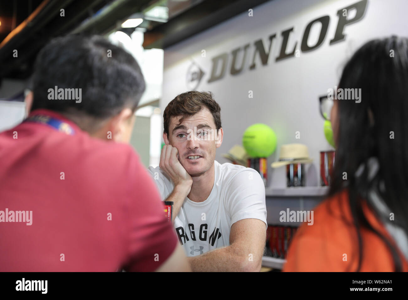 British professional tennis player Jamie Robert Murray attends a ...
