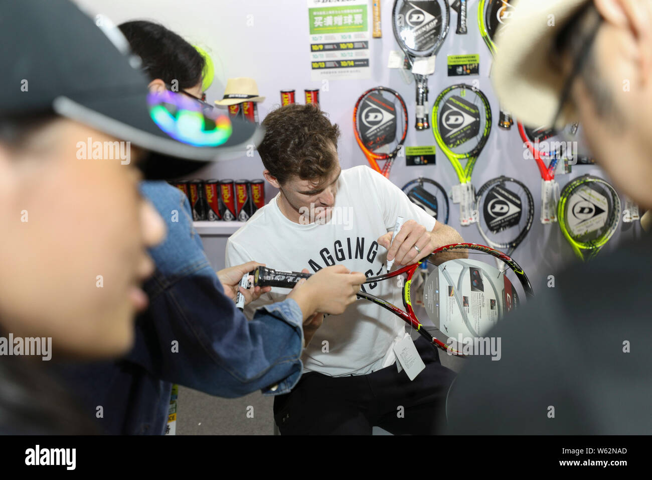British professional tennis player Jamie Robert Murray attends a ...