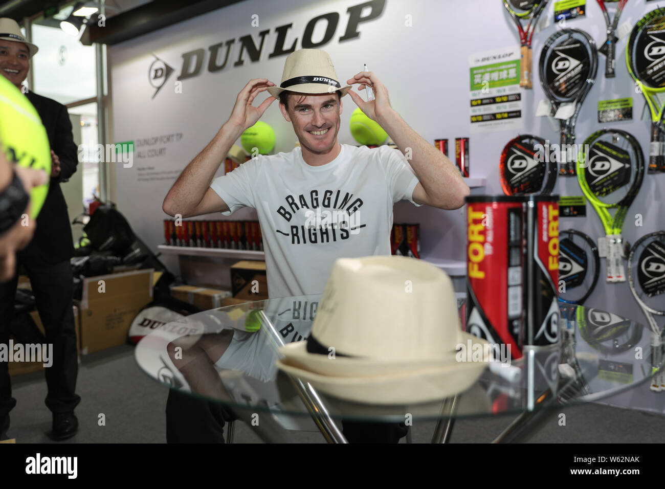 British professional tennis player Jamie Robert Murray attends a ...