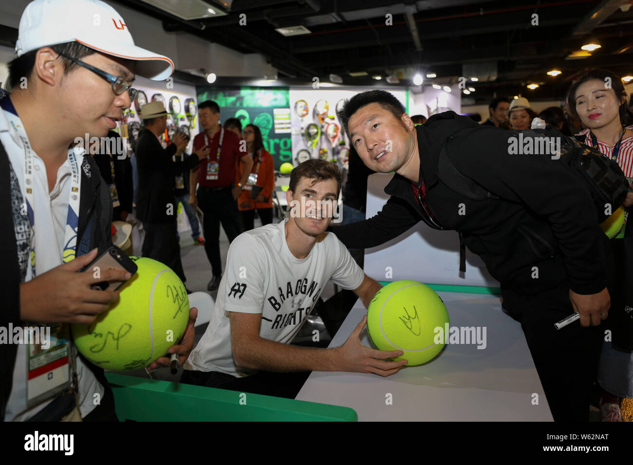 British professional tennis player Jamie Robert Murray attends a ...
