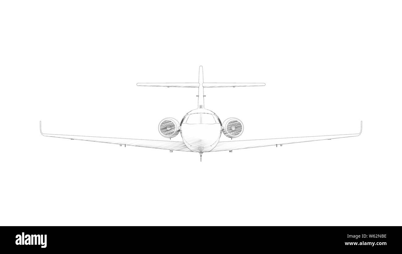 Small jet landing Black and White Stock Photos & Images - Alamy