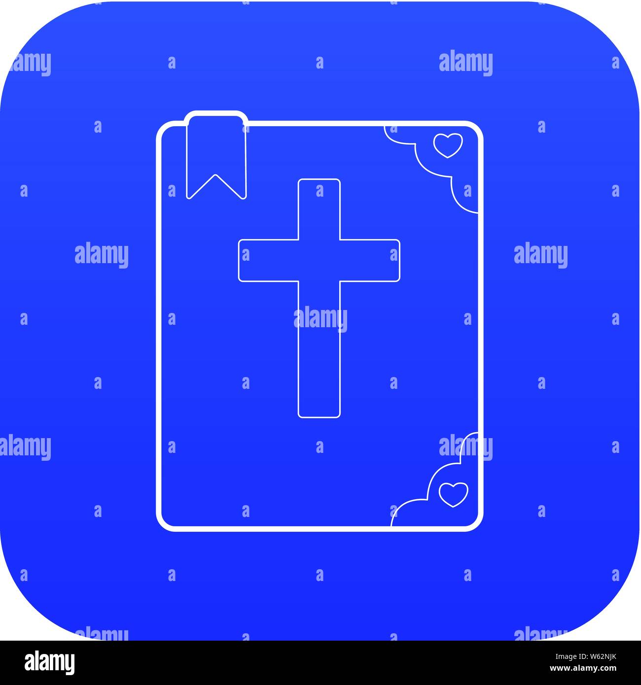 Bible icon blue vector Stock Vector Image & Art - Alamy