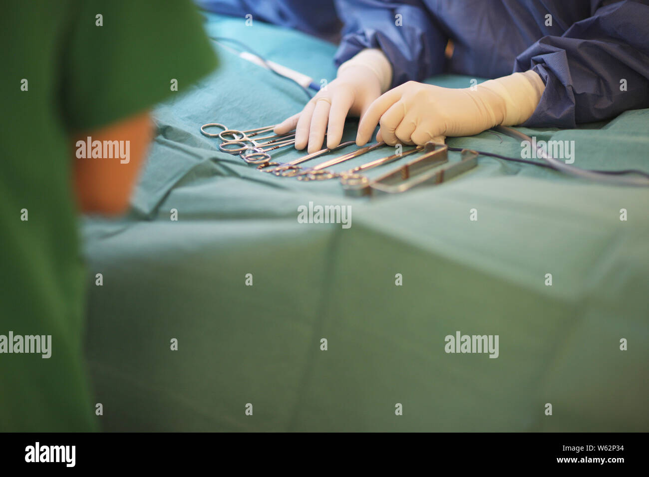 Nurse prepared a surgical instrument for surgery Stock Photo - Alamy