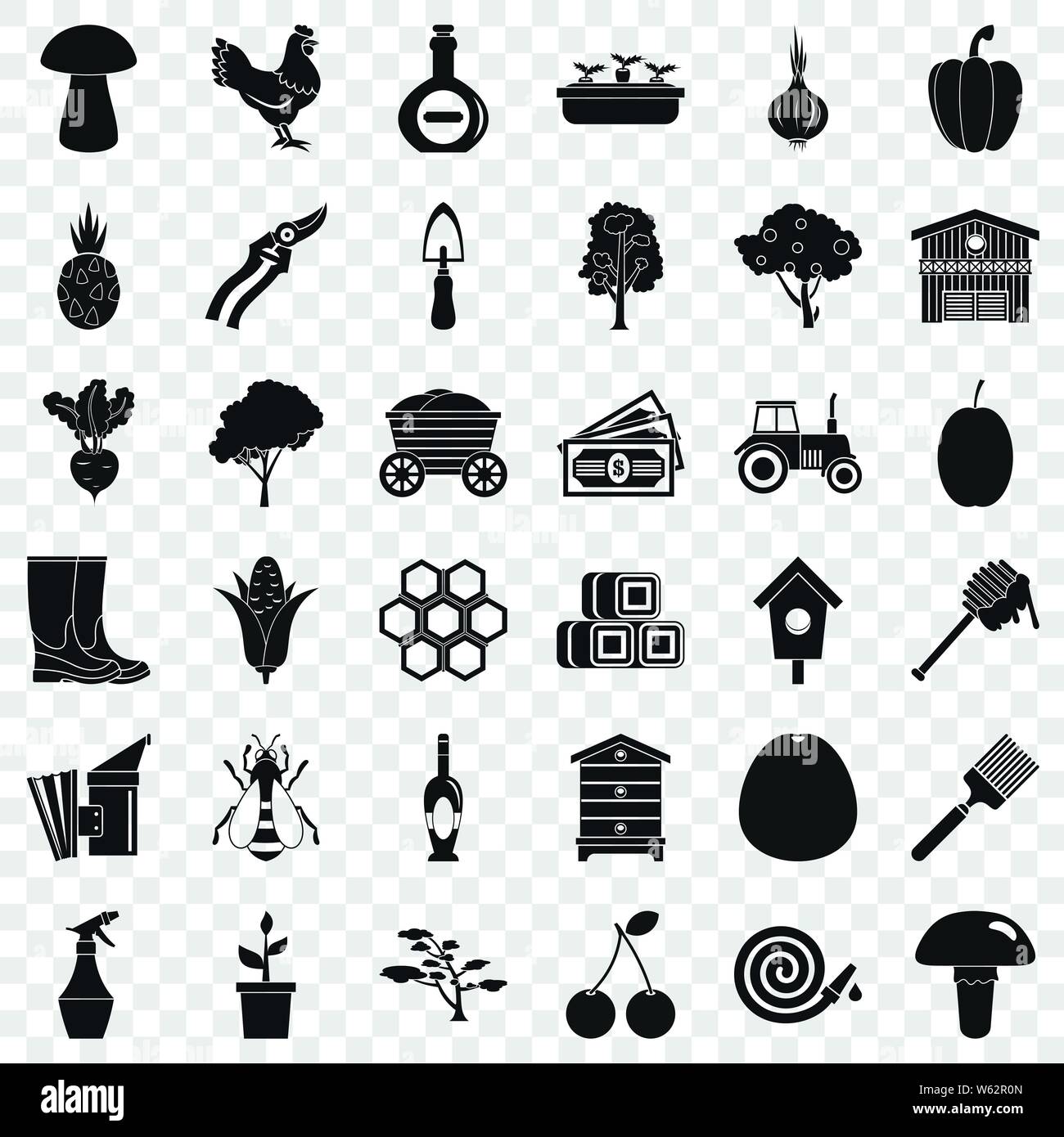 Ground icons set, simple style Stock Vector Image & Art - Alamy