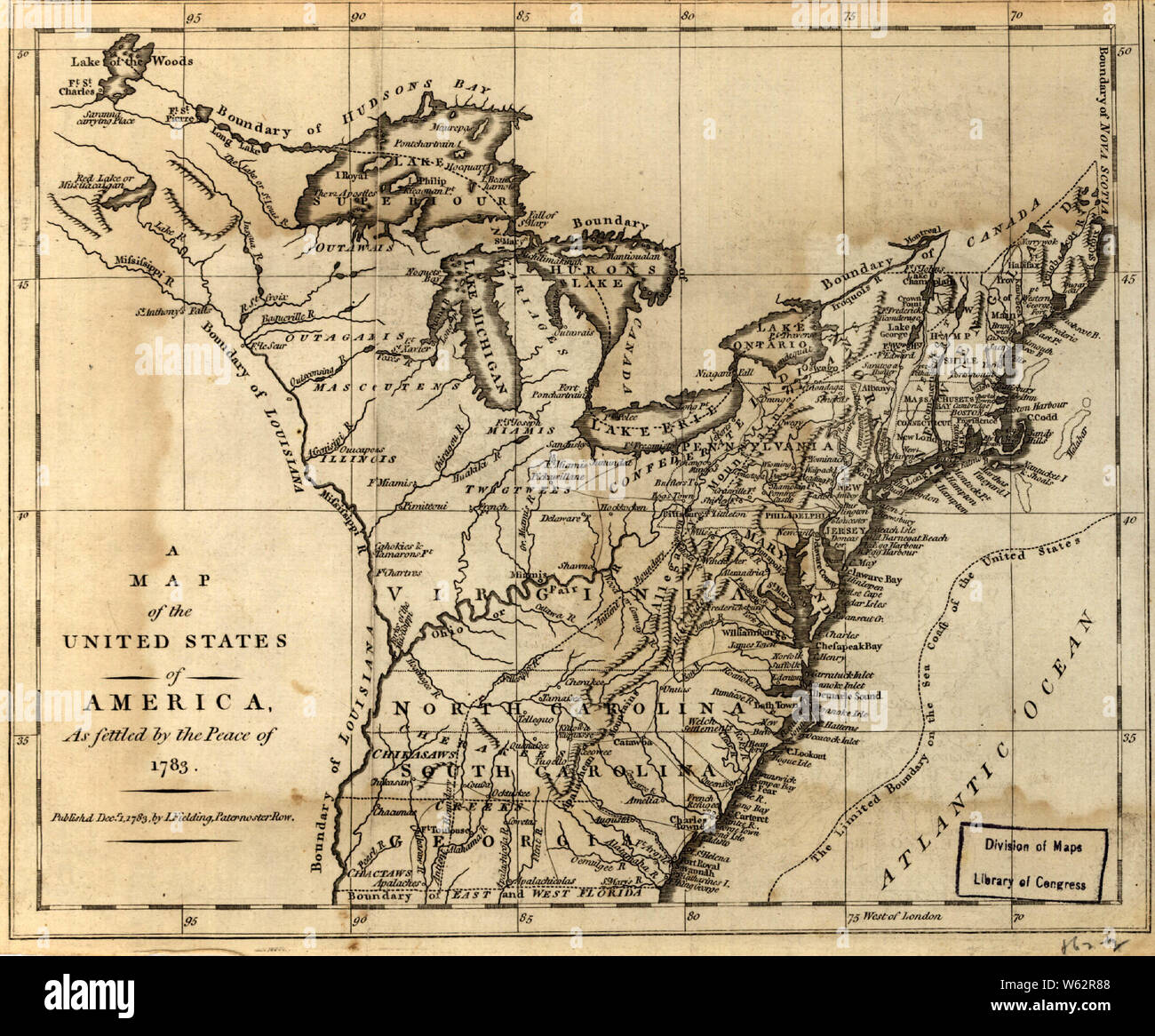 American Revolutionary War Era Maps 1750-1786 116 A map of the United ...