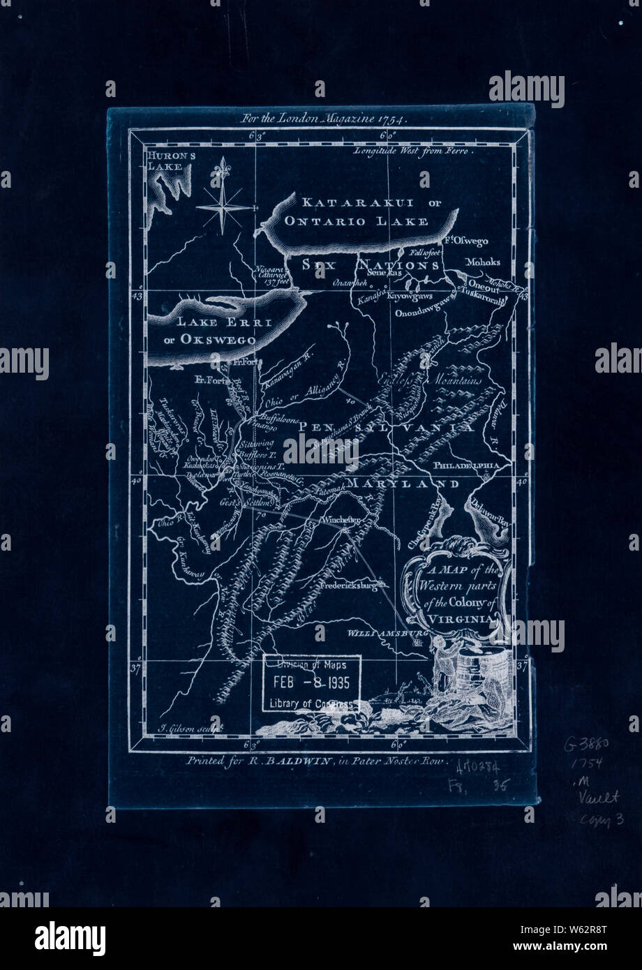 Map of virginia 1750 hi-res stock photography and images - Alamy