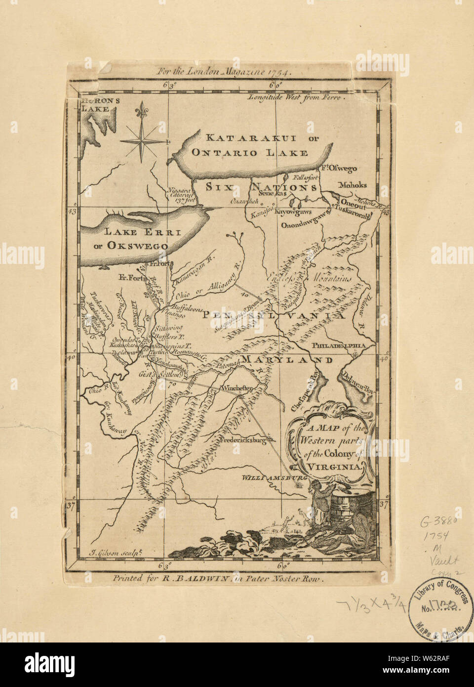 Map of virginia 1750 hi-res stock photography and images - Alamy
