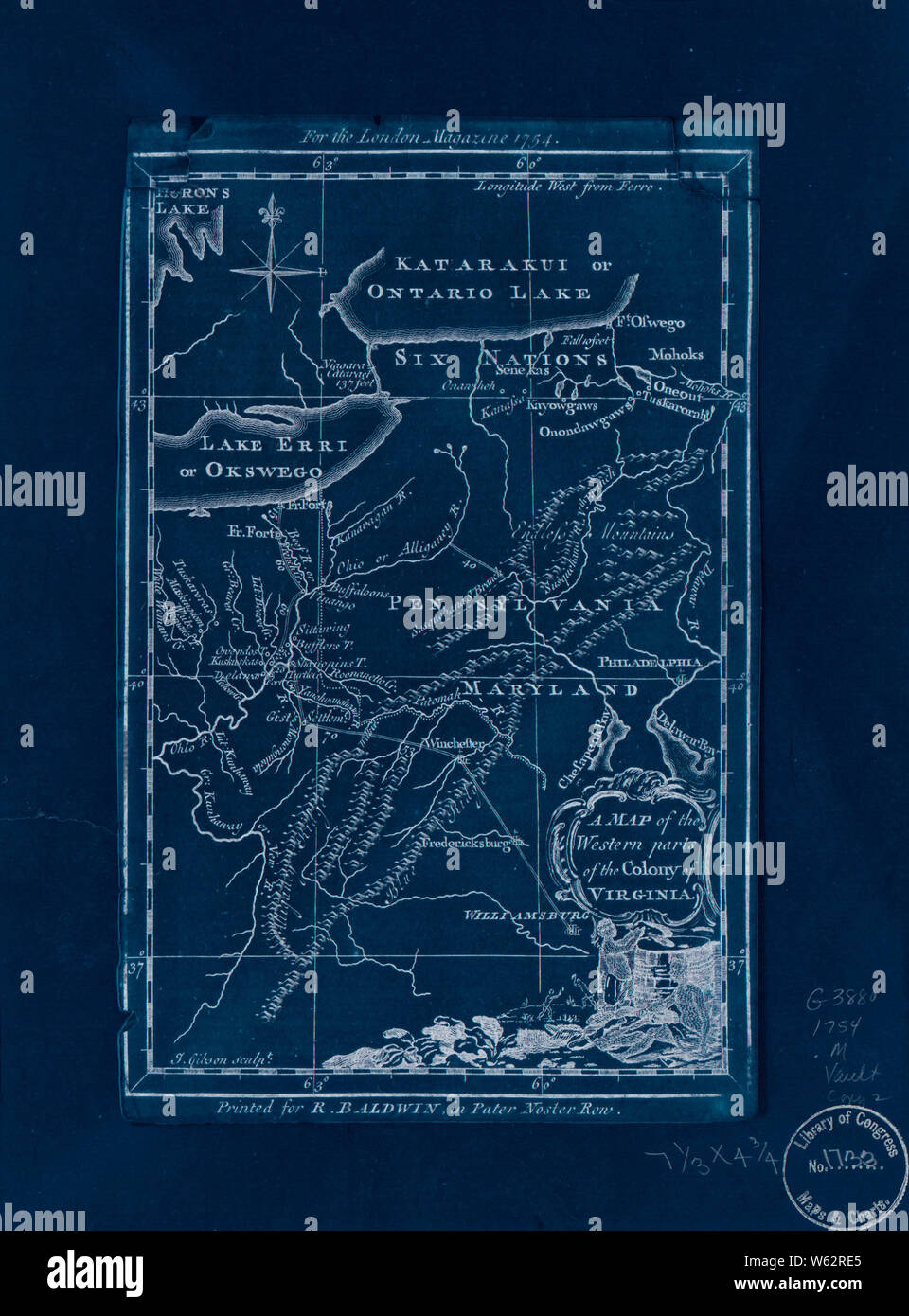 Map of virginia 1750 hi-res stock photography and images - Alamy