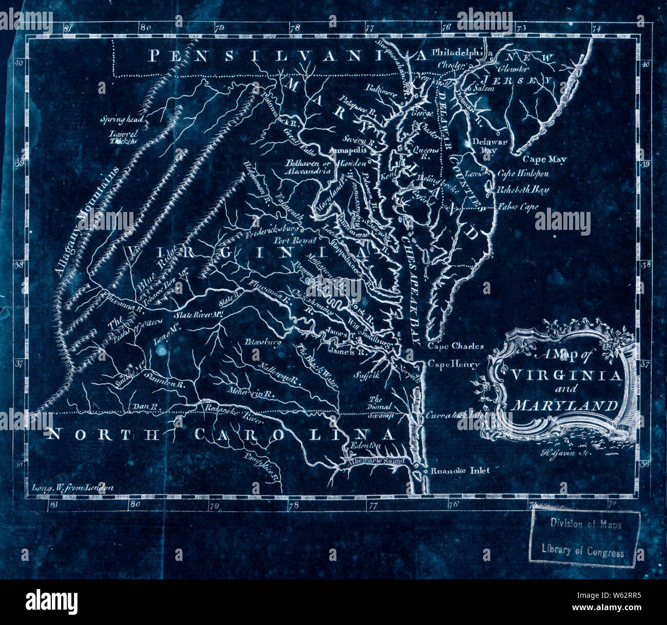 American Revolutionary War Era Maps 1750-1786 125 A map of Virginia and ...