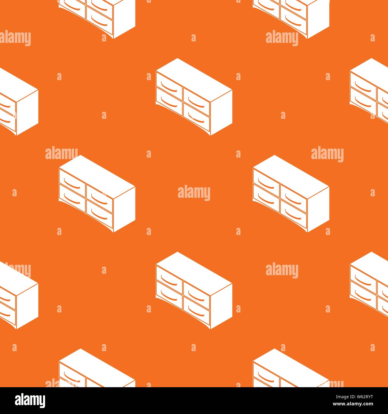Chest of drawers pattern vector orange Stock Vector Image & Art - Alamy