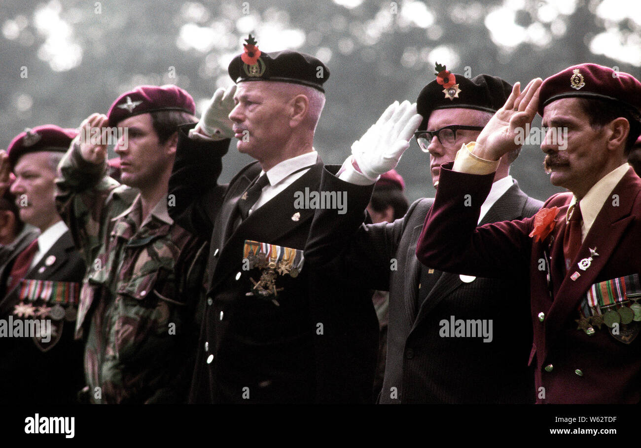 Old British troopers, some of whom participated in the earlier events ...