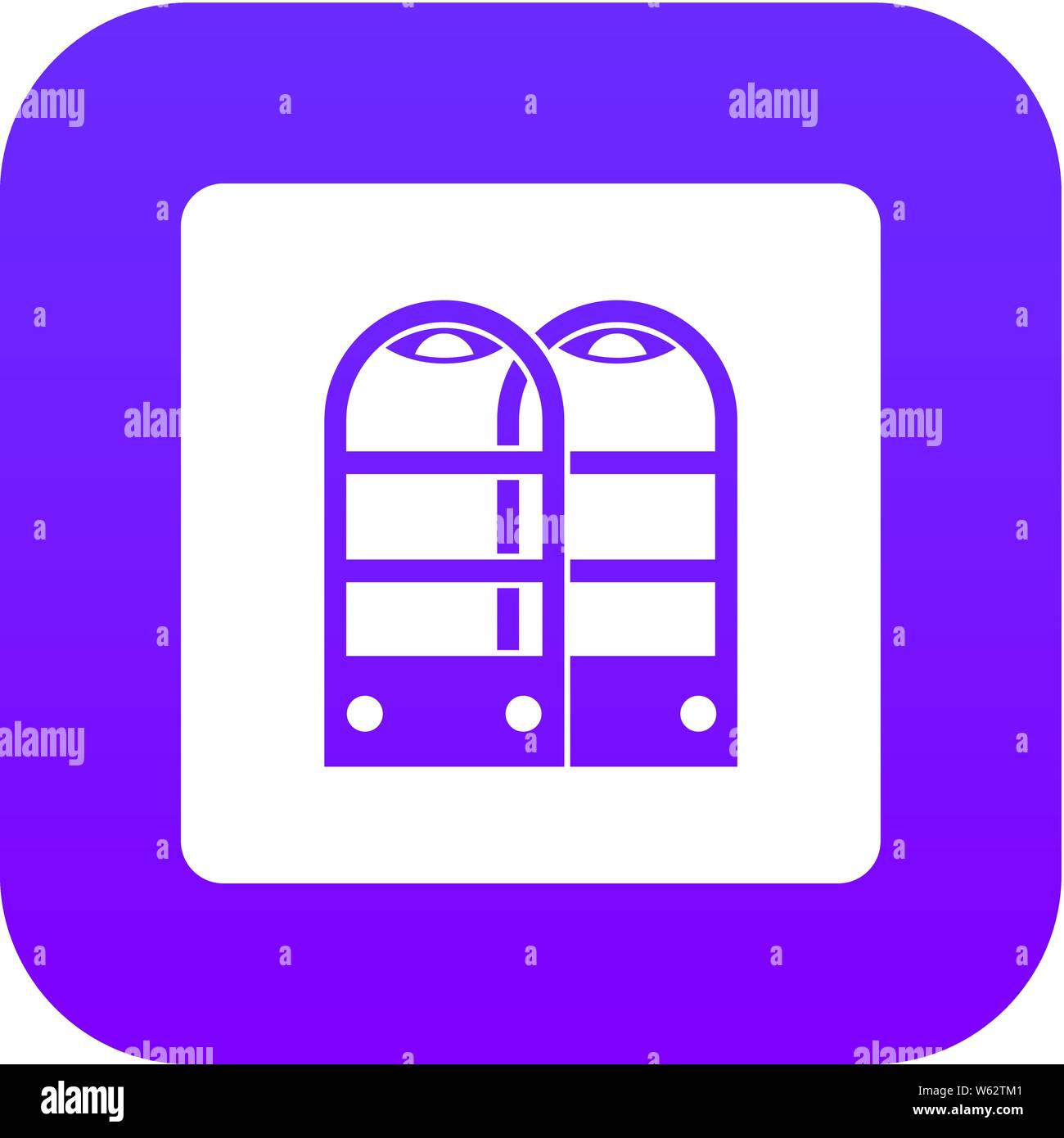 Shop security anti theft sensor gates icon digital purple Stock Vector ...