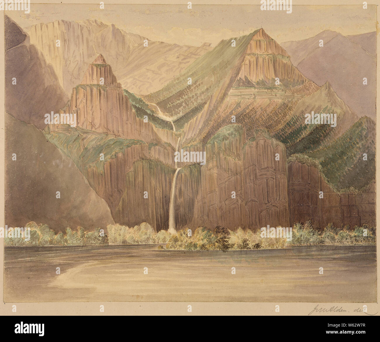 Cascade on left bank Columbia River (Cascades of the Columbia Stock ...