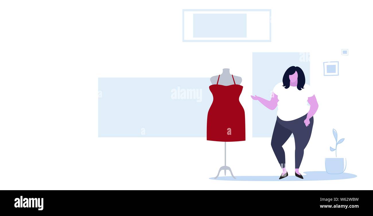 Overweight mannequin Stock Vector Images - Alamy