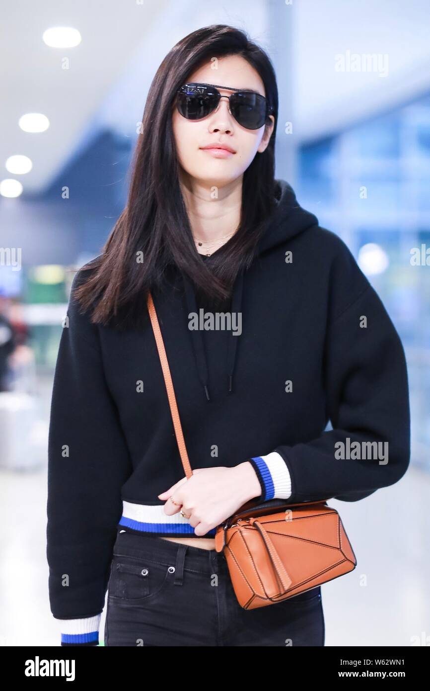 Chinese model Xi Mengyao, better known as Ming Xi, leaves the terminal ...