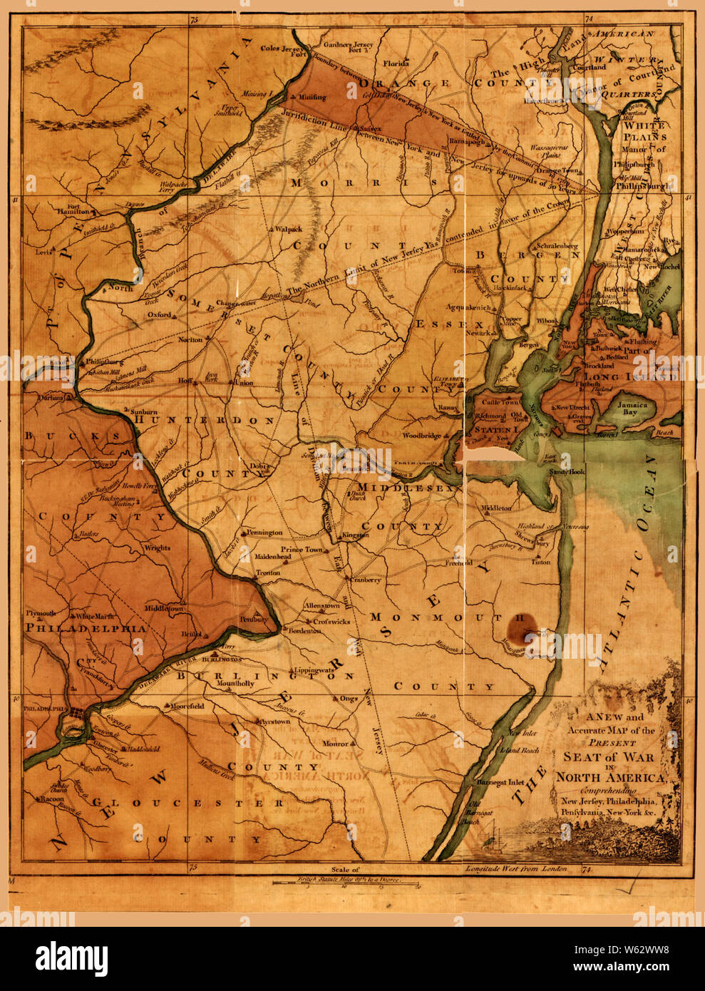 American Revolutionary War Era Maps 1750-1786 148 A New and accurate ...