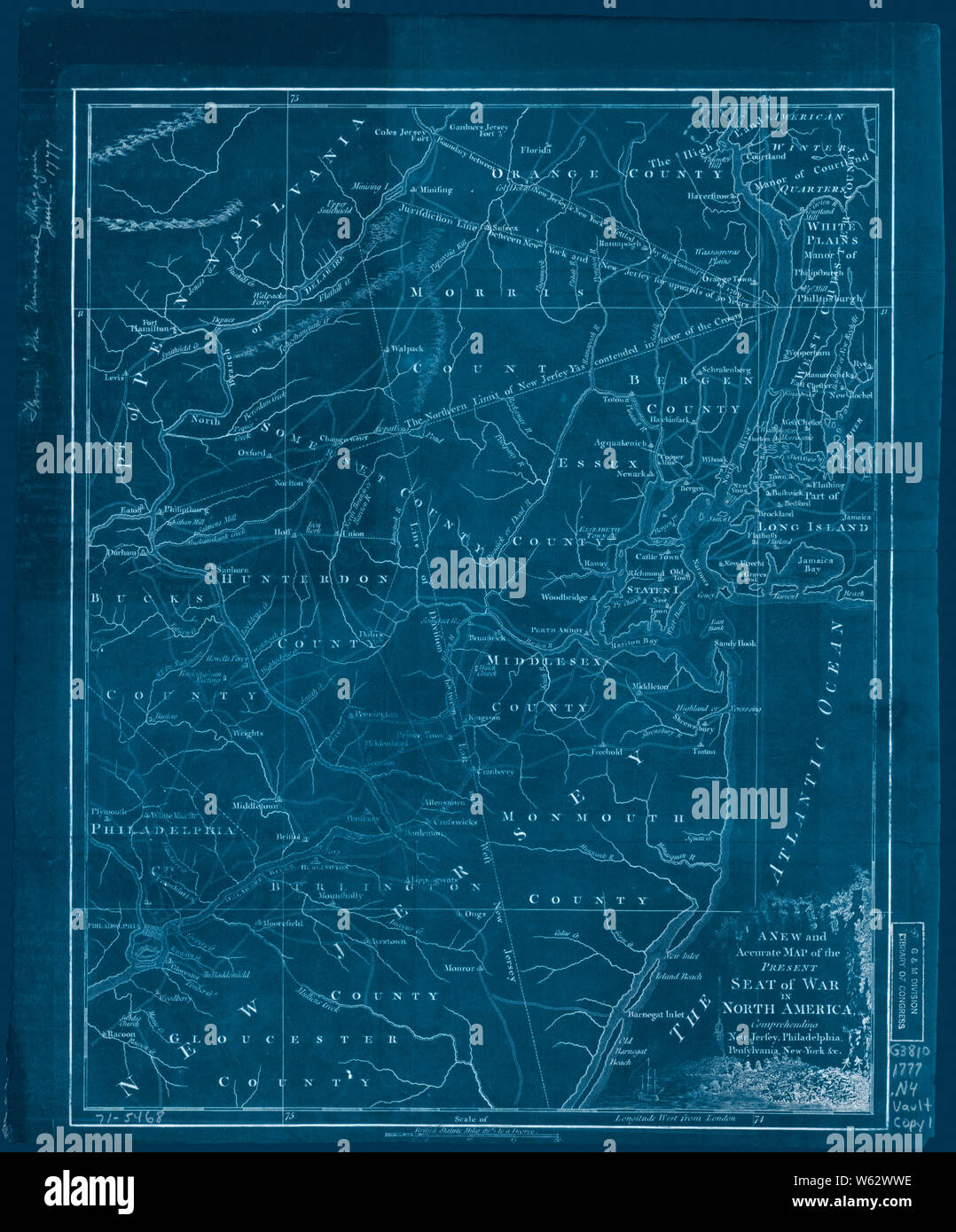 Revolutionary war new jersey map hi-res stock photography and images ...