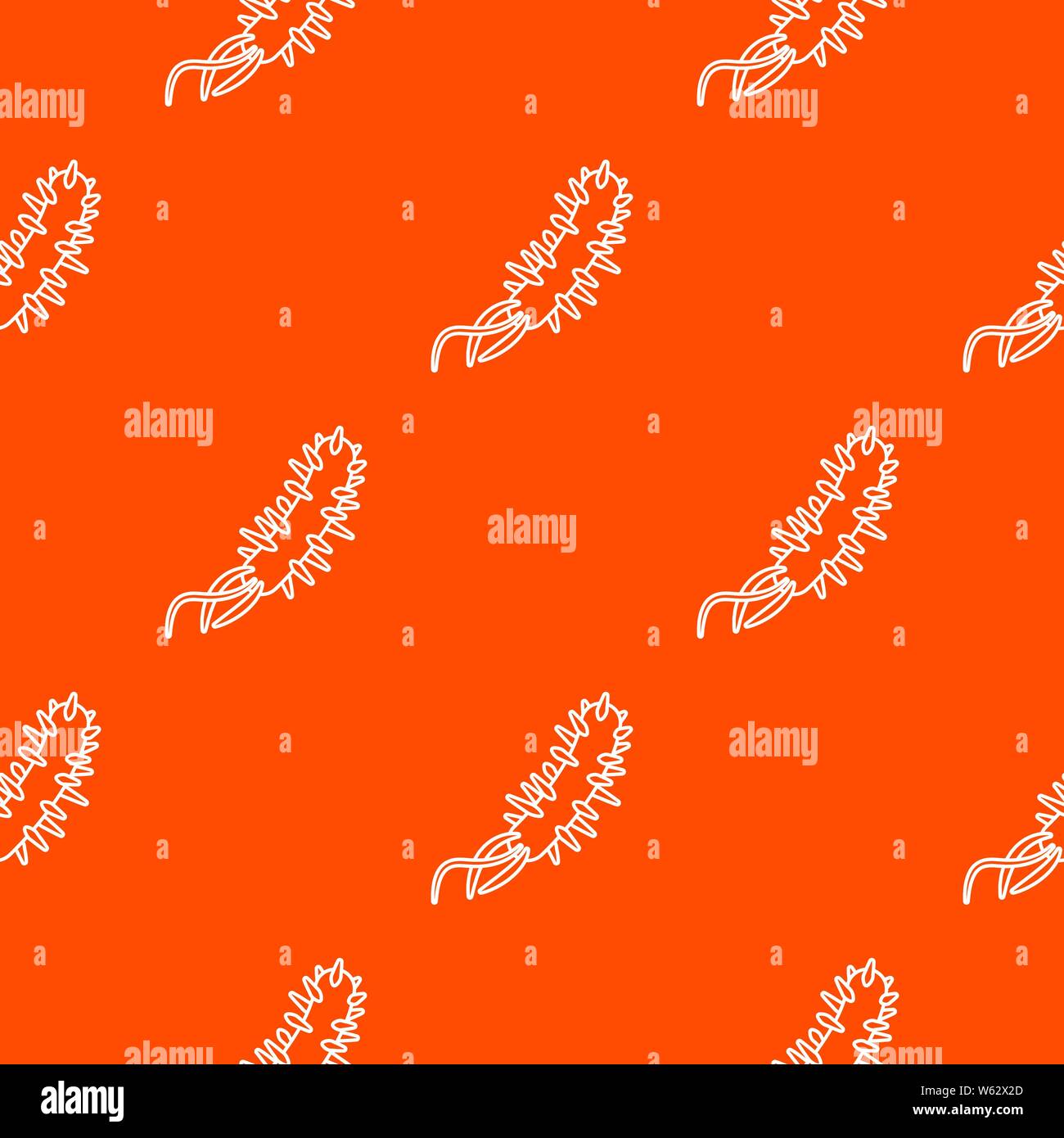 E coli bacteria pattern vector orange Stock Vector Image & Art - Alamy