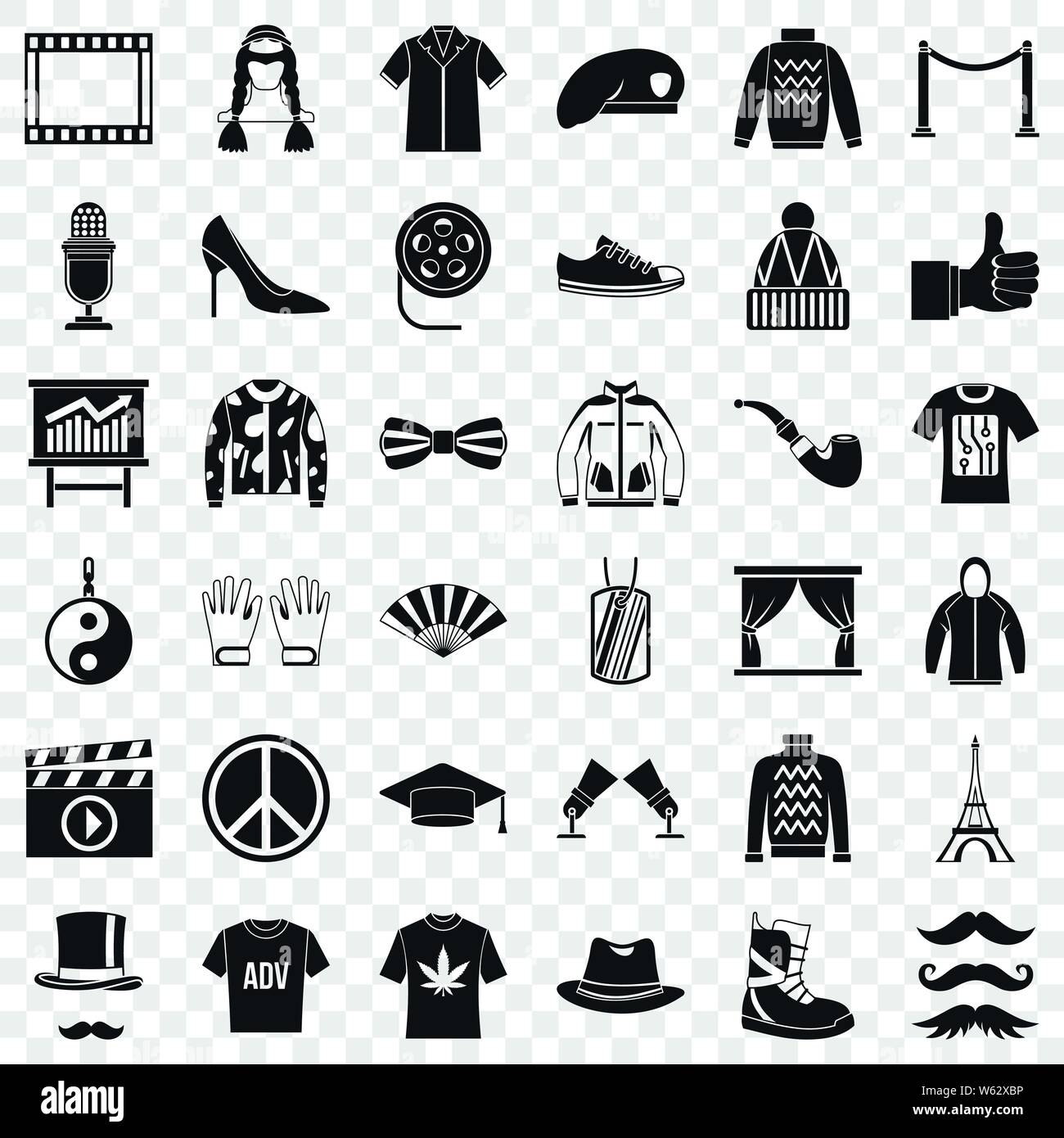 Style icons set, simple style Stock Vector Image & Art - Alamy