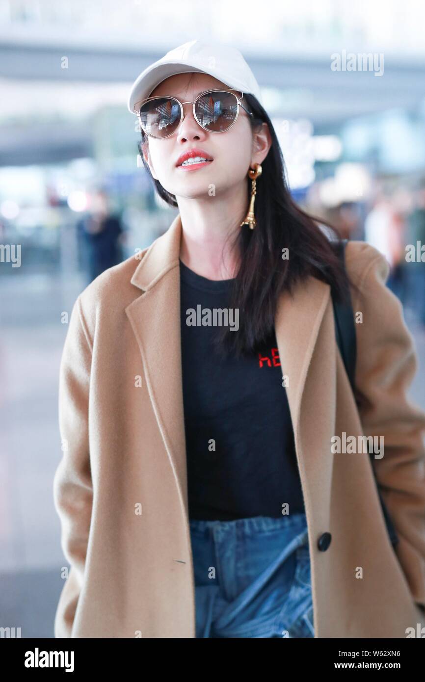Taiwanese actress Michelle Chen is pictured at the Shanghai Hongqiao ...