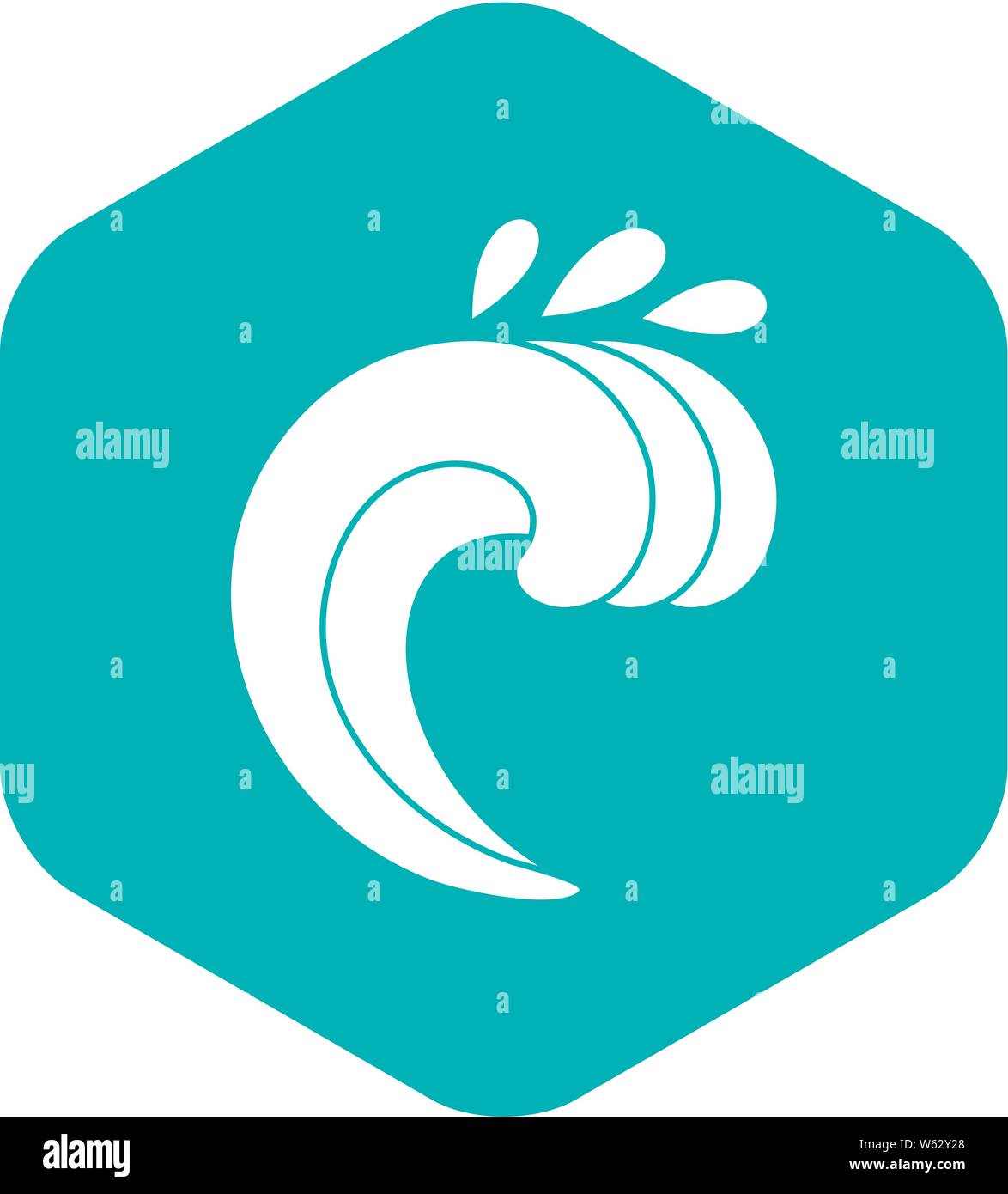 Wave curling sea storm not land Cut Out Stock Images & Pictures - Alamy