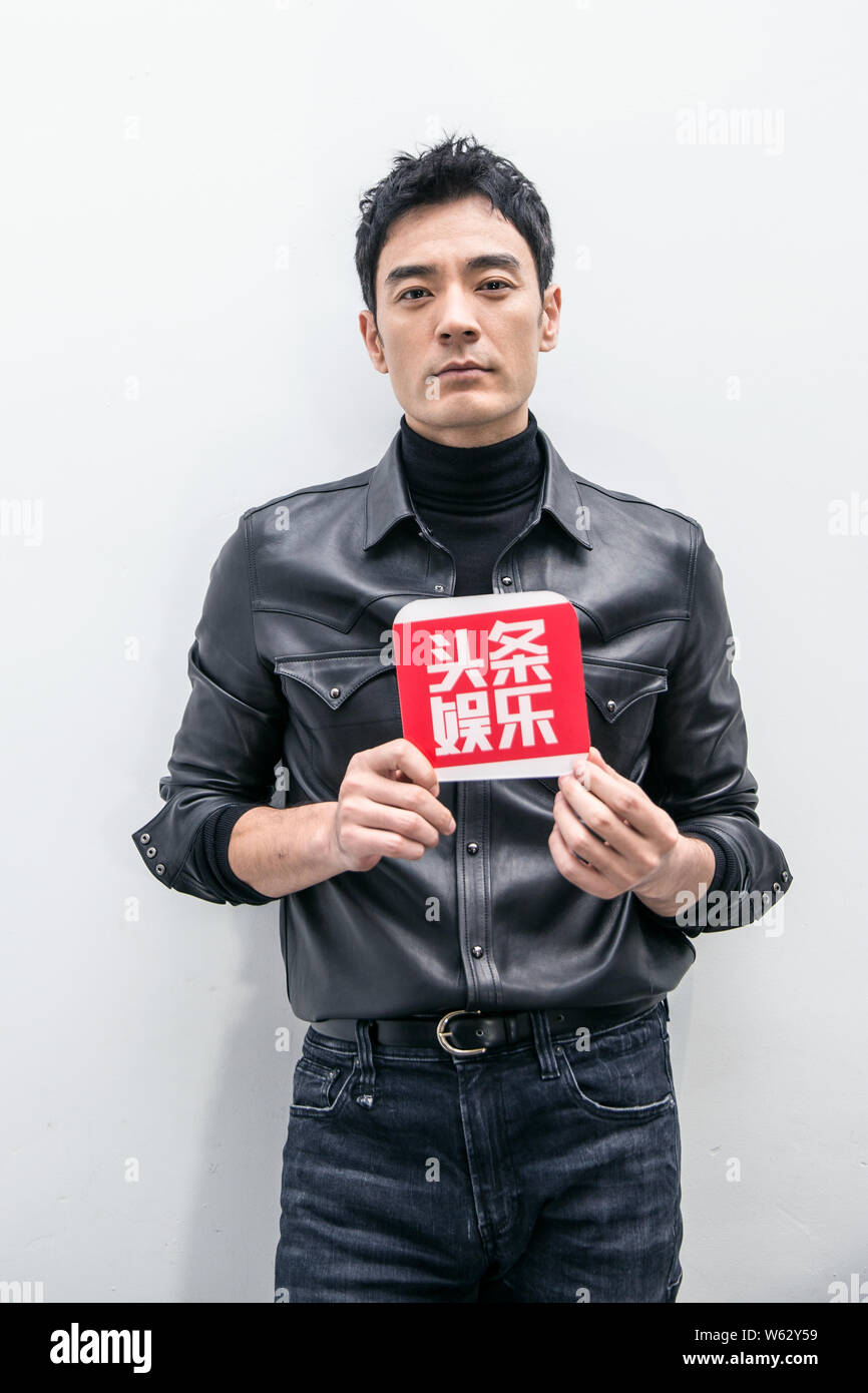 Chinese actor Li Guangjie poses for portrait photos during an exclusive ...