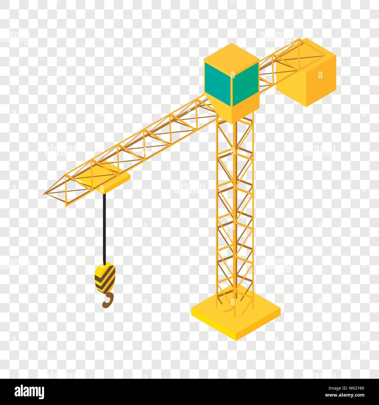 Building crane icon, isometric 3d style Stock Vector Image & Art - Alamy