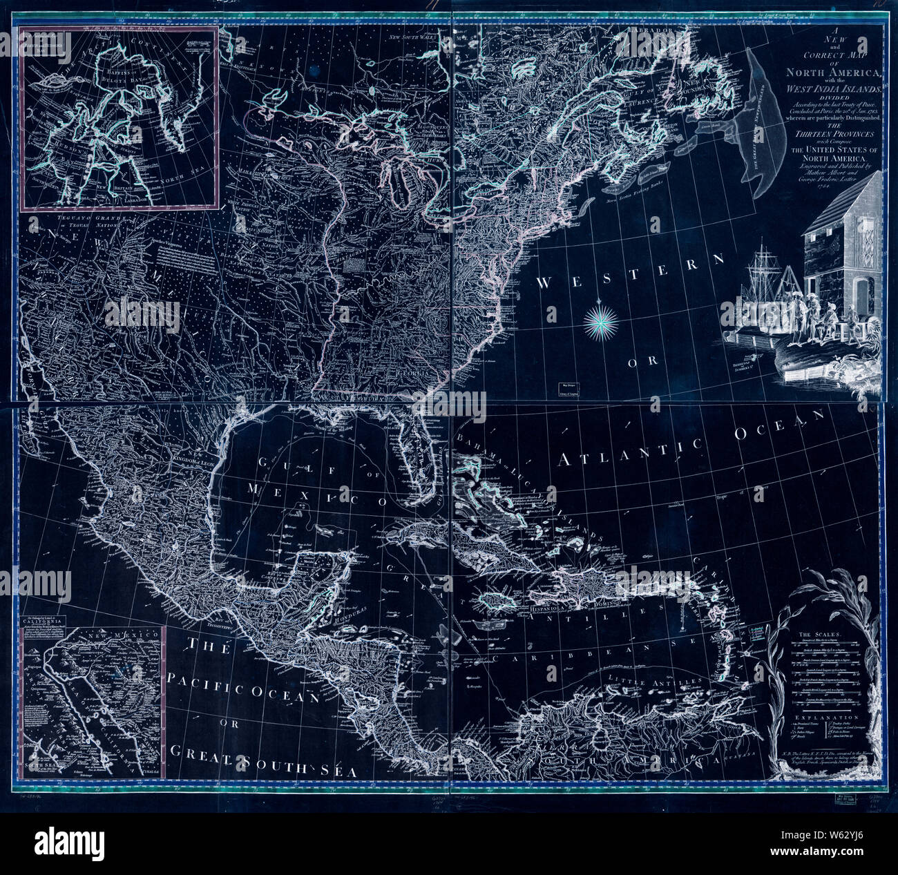 1750 india map hi-res stock photography and images - Alamy