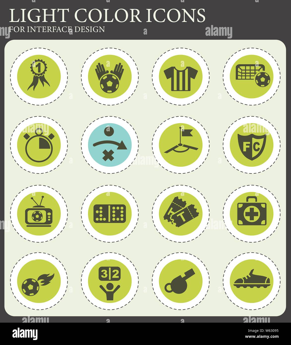 football web icons for user interface design Stock Vector Image & Art ...