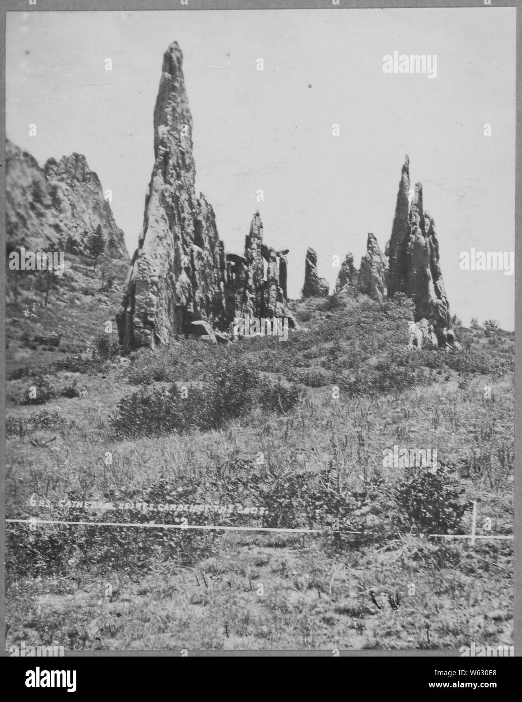 Cathedral Spires, Garden of the Gods. El Paso County, Colorado Stock ...