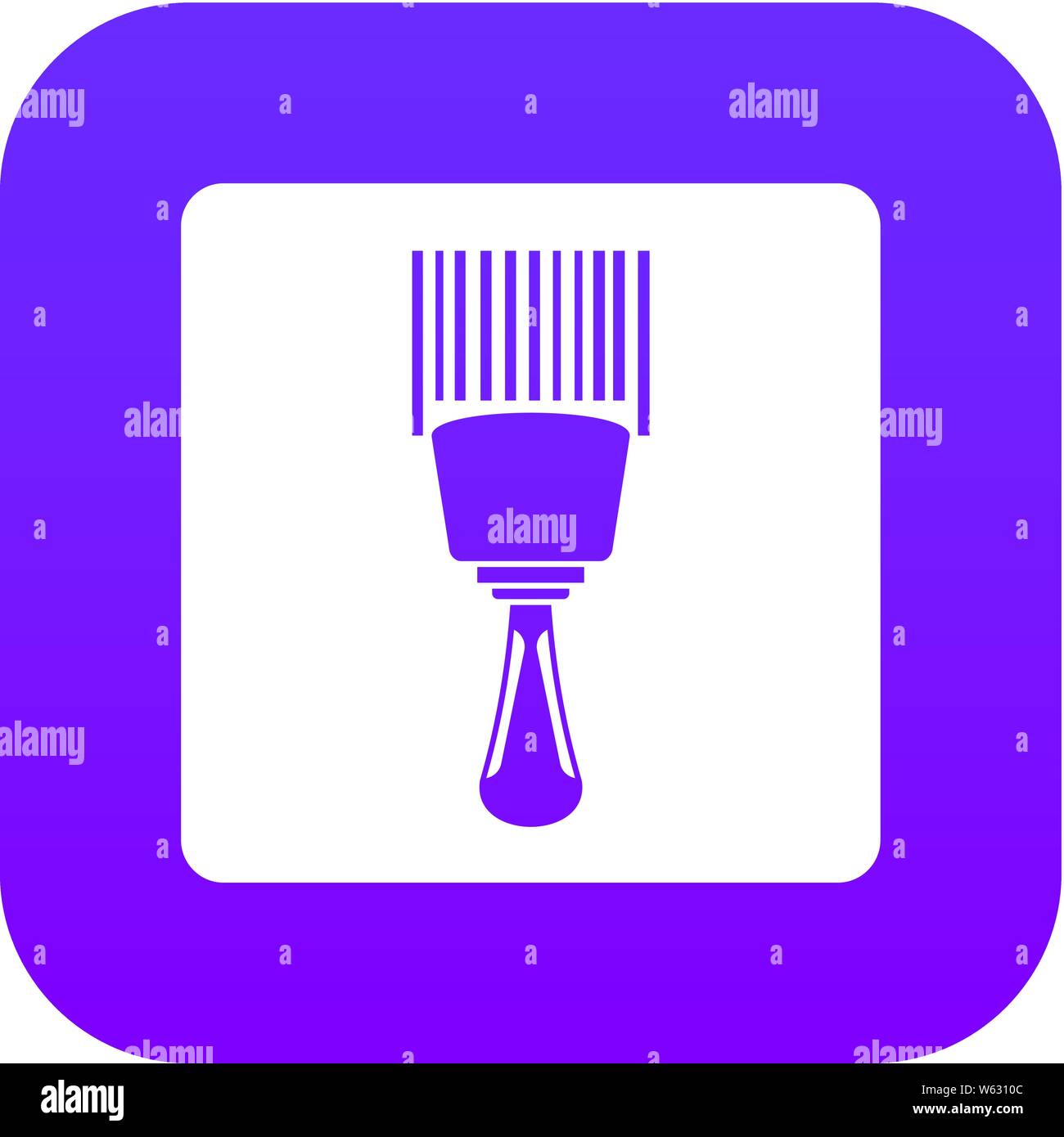 Bar code scanner icon digital purple Stock Vector Image & Art - Alamy