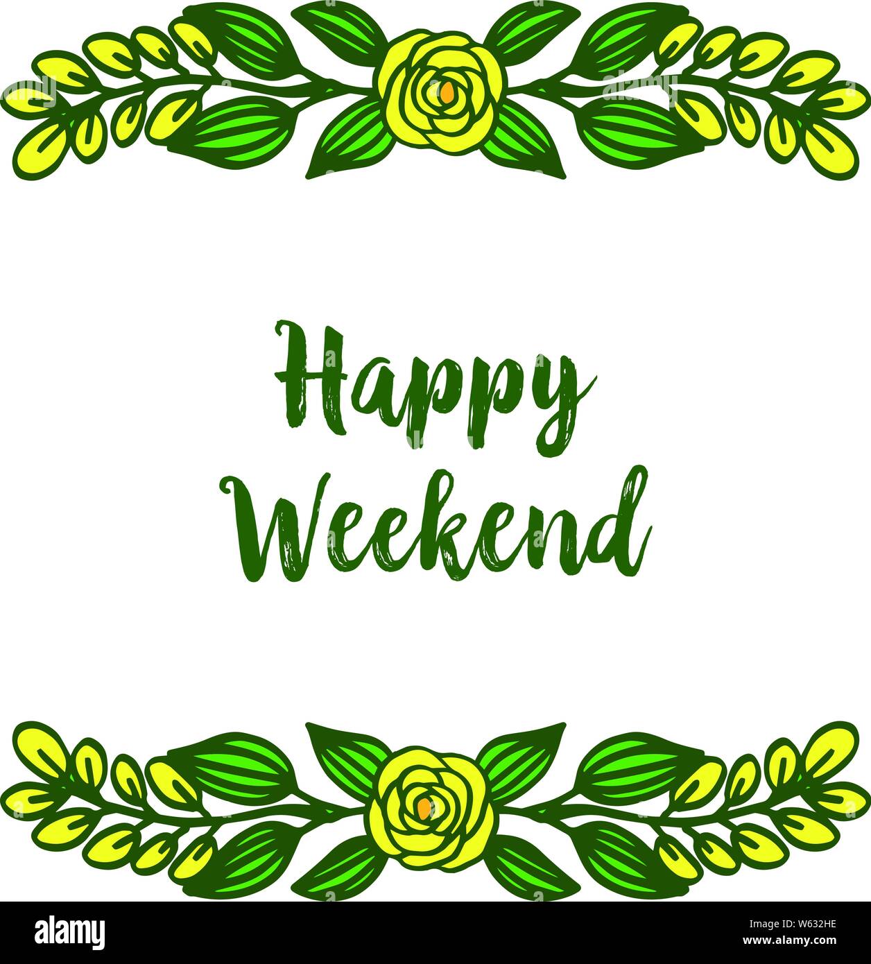 Design element isolated on white background, various shape frame, leaf ...