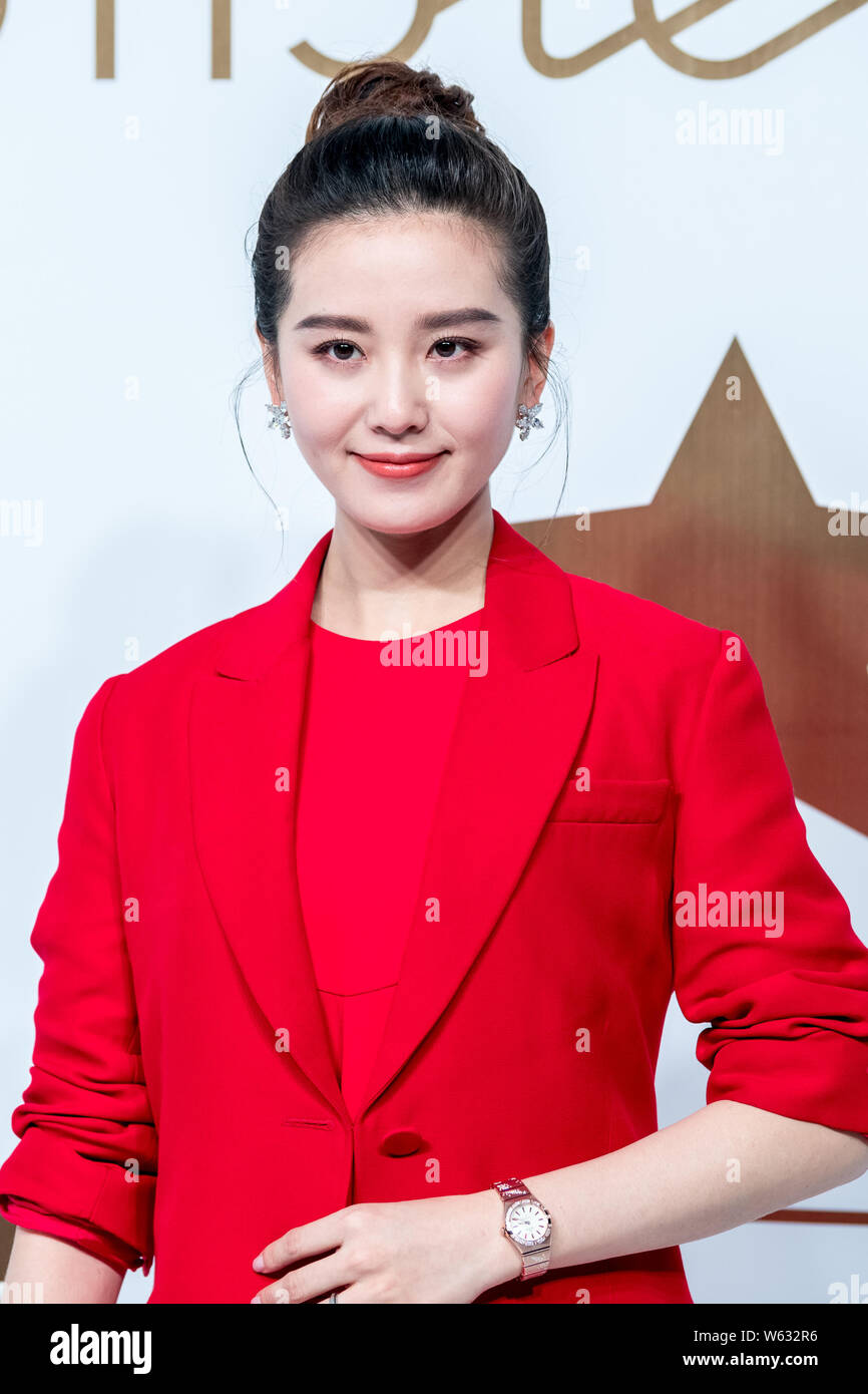 Chinese actress Liu Shishi poses at the Omega Constellation event in ...