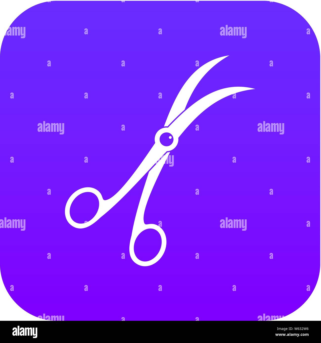 Surgical scissors icon digital purple Stock Vector Image & Art - Alamy
