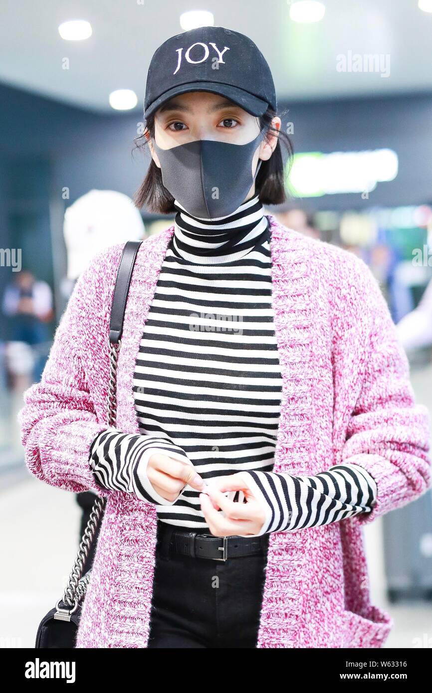 Chinese actress Victoria Song or Song Qian arrives at the Shanghai ...