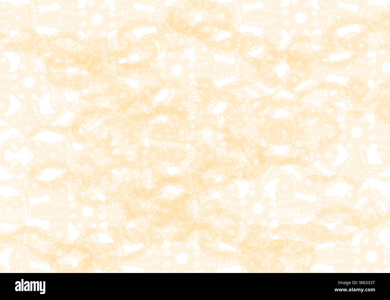 orange hand drawn faded vintage chain ornament tapestry background ...