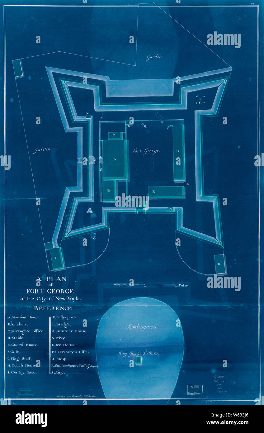 American Revolutionary War Era Maps 1750-1786 190 A plan of Fort George ...