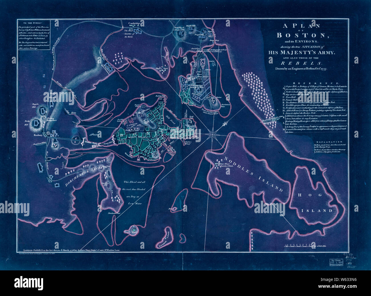 American Revolutionary War Era Maps 1750-1786 188 A plan of Boston and ...