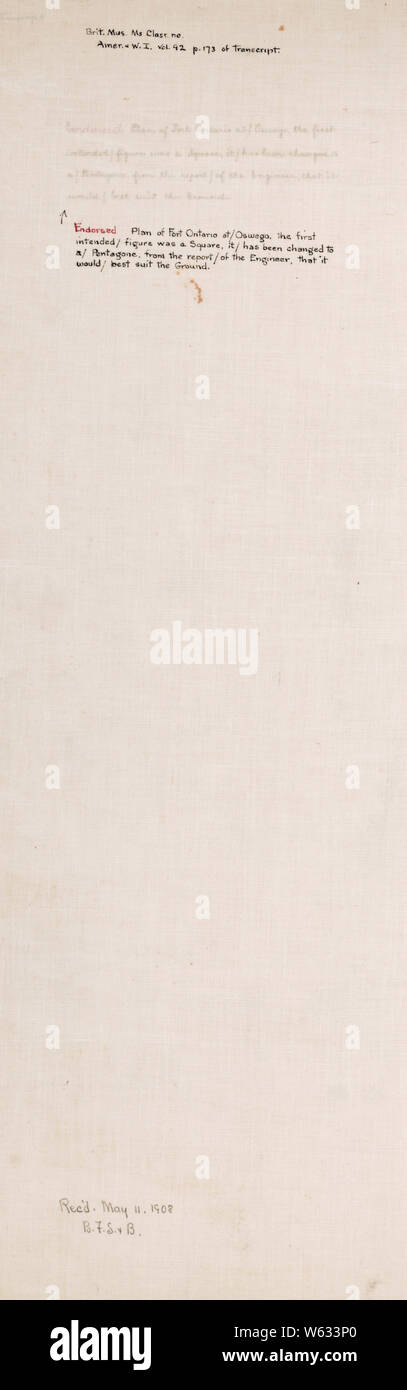 American Revolutionary War Era Maps 1750-1786 190 A Plan of Fort ...